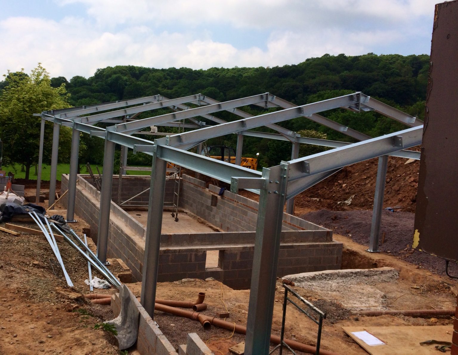 Recent Project - Swimming Pool Structure - Process Steel